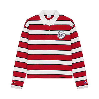 Champion冠军长袖POLO衫女