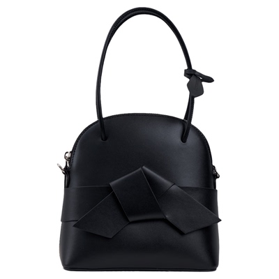 THE YELLOW SHOP25年冬季新款头层小牛皮手拎斜挎Ann贝壳绑结包