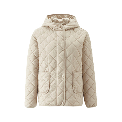 Giordano合体口袋棉衣外套连帽