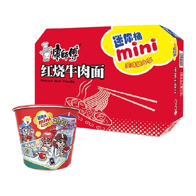 康师傅迷你桶方便面61g×12杯