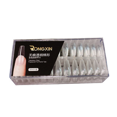 超薄延长甲片半贴全贴无痕尖形