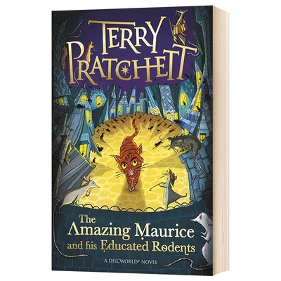 碟形世界 猫和少年魔笛手 英文原版The Amazing Maurice and his Educated Rodents 卡内基儿童文学奖 英文版进口外国科幻小说书