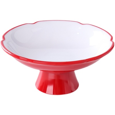 密胺北欧风格高脚凉菜碟特色碟子