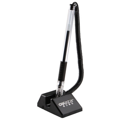 得力6791练字蓝色顺滑按动中性笔