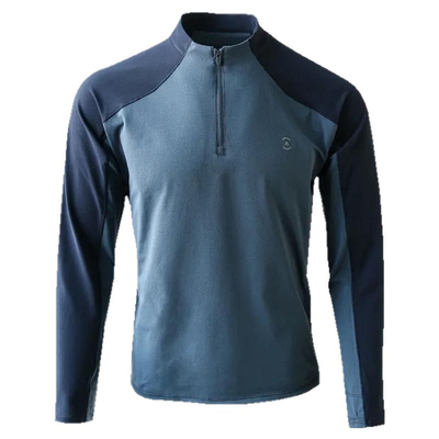 情侣半拉链速干透气立领百搭长袖