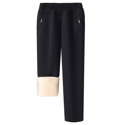 妈妈裤子加绒加厚冬季外穿棉裤