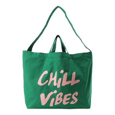 LOOKNOW大号CHILLVIBES帆布袋