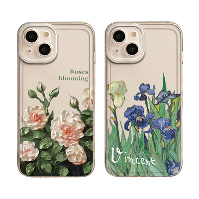 适用华为系列手机壳透明铃兰花