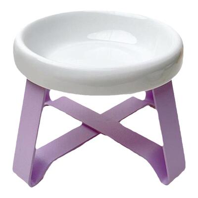 猫碗陶瓷pecolo碗仙女碗铁架高脚碗护颈浅口深口碗不黑下巴宠物碗