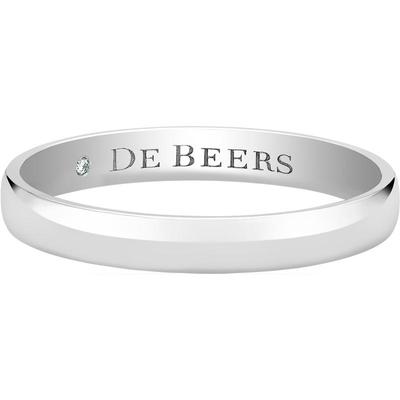 debeers戴比尔斯铂金3mm戒指