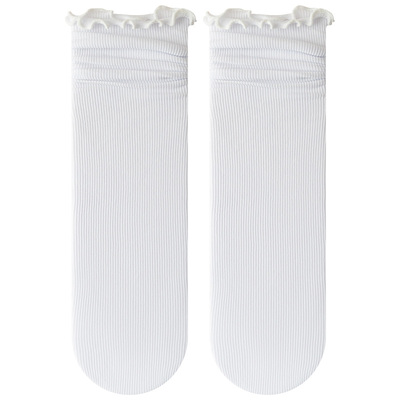 MOREMOLI堆堆中筒袜女天鹅绒