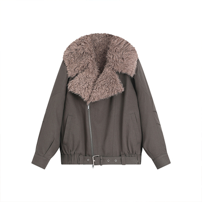 Bobbybecky美式复古小卷毛可拆卸内胆派克服