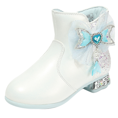 TATA他她女童爱莎公主靴