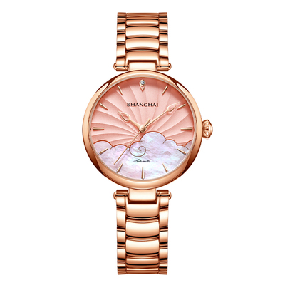 上海手表贝母云朵玲珑自动机械表