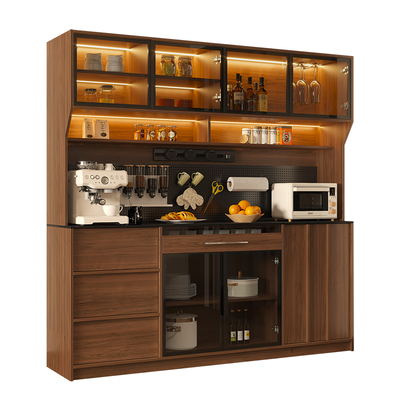 新款中古风厨房客厅餐边柜多功能