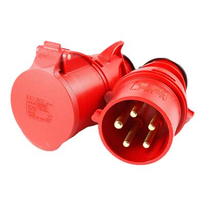 进口PCE工业防水三相工业插头座连接器415V-32A-5芯-IP44-Typ025