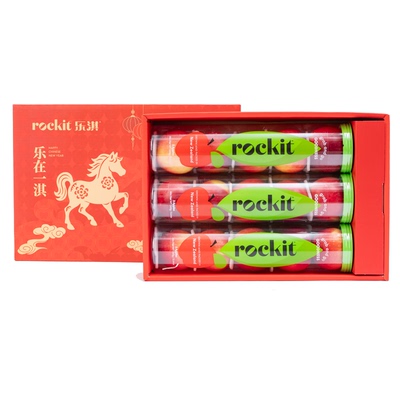 【礼盒】乐淇火箭小苹果3筒装新西兰进口新西兰苹果新鲜水果送礼