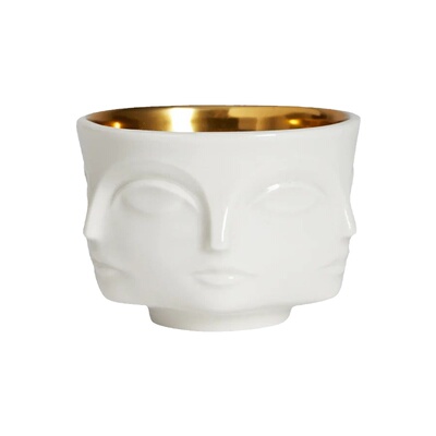 美国Jonathan Adler Muse许愿烛台蜡烛托陶瓷碗置物收纳装饰摆件