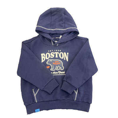 NB童装男女童加绒帽衫连帽卫衣