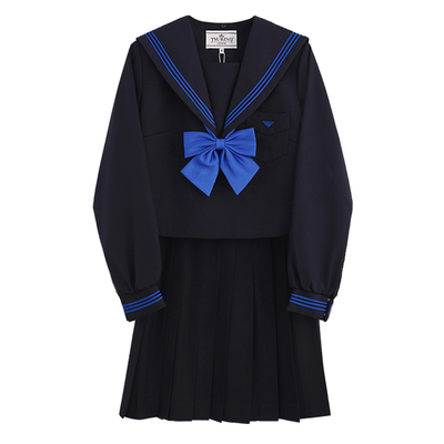 月野家原创自制花绀三本水手服