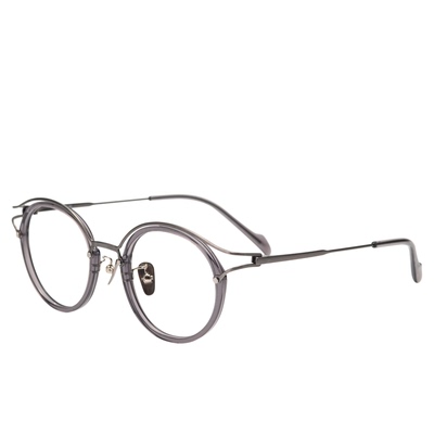 设计师款 8.8克眼镜框男款日本超轻纯钛眼镜架近视女气质复古圆框