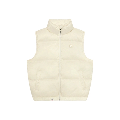 Aape小标徽章简约休闲马甲羽绒服