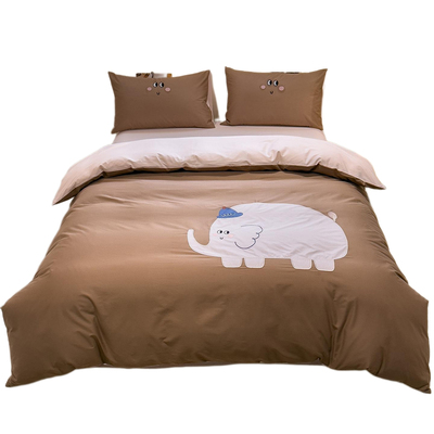 可爱大象儿童卡通全棉四件套宿舍