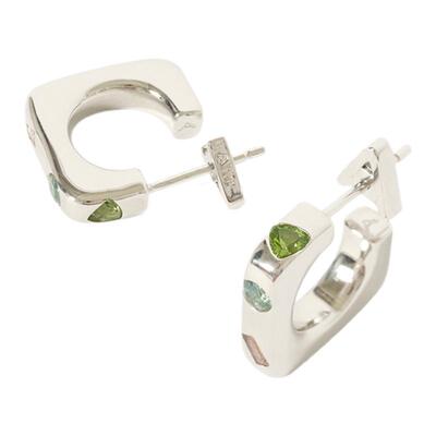 Alfir 奇妙几何系列 宝石方圈耳环