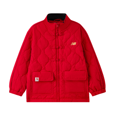 NB童装马年限定款红色厚棉服
