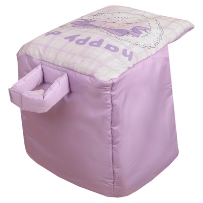 三轮车紫色系装饰改造可爱萌趣