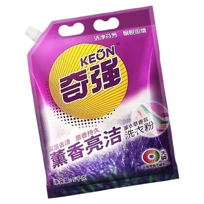 奇强家用洗衣粉5kg薰香薰衣草持久留香家庭装大袋去渍香氛速溶