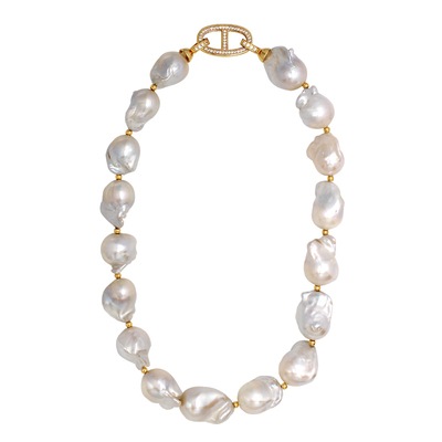 JX I 大艺术家 欧美博主时髦天然巴洛克珍珠项链高级感轻奢颈链