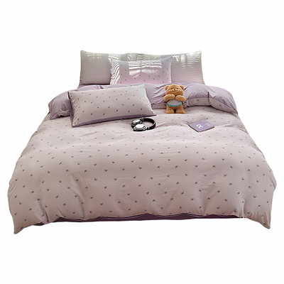 A类床上四件套纯棉全棉2025新款床单被套床笠学生宿舍床品三件套4