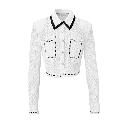 OUXIU/欧袖修身型其他长袖蕾丝