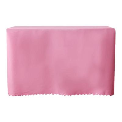 纯色桌布定制活动会展签到台桌罩