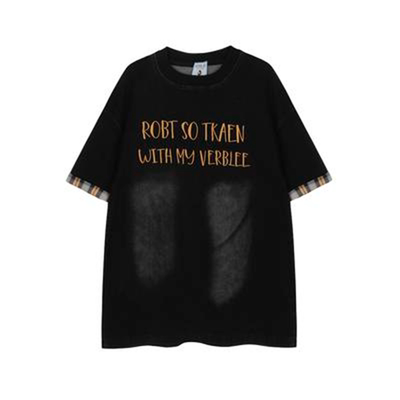 胖mm特大码复古做旧学院风t恤女