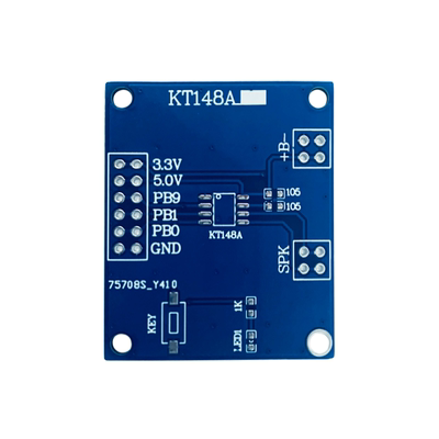 KT148A语音芯片ic内置420秒空间sop8方案重复烧录九齐替代otp报警