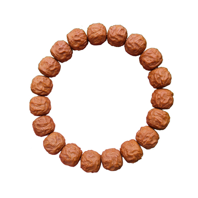 【 龙蛇之变 】精工雕刻猴头核桃单圈手串原皮原色抛光【福利款】