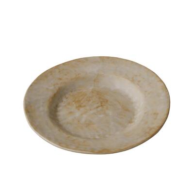 WENSHUO侘寂陶盘子家用圆餐盘