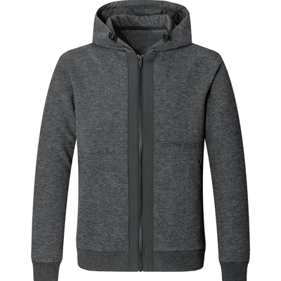 七匹狼立领开襟卫衣针织茄克