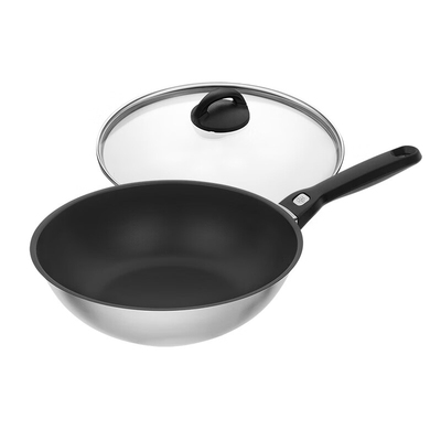 Ballarini巴拉利尼进口佩萨罗系列炒锅不粘锅家用炒菜锅28cm