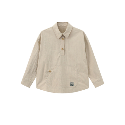 OLAMIMI儿童原宿风翻领衬衫