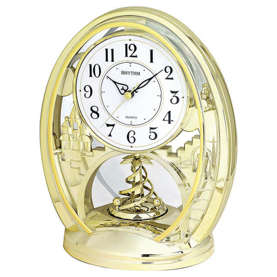 RHYTHM座钟欧式办公室水晶旋转
