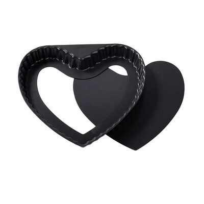 三能烘焙模具 心形活底菊花派盘 硬模心型披萨盘SN5566 5567 5568