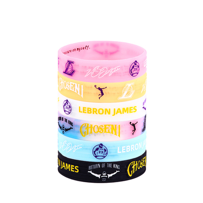 新款篮球手环男科比库里夜光加厚硅胶运动腕带男女学生情侣款一对