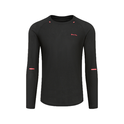 健身运动训练长袖T恤透气显大