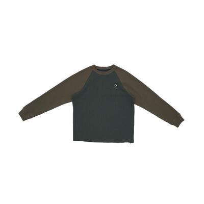 经典休闲华夫格长袖卫衣