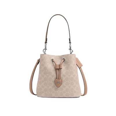 【新年礼物】COACH蔻驰ROWAN女老花子母包通勤单肩手提斜挎水桶包