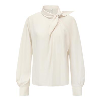 deepmoss丝巾结垂坠古典衬衫时尚