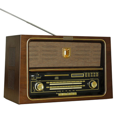 猫眼电子管收音机063S胆管示波多功能U盘蓝牙USB老人古董复古音响